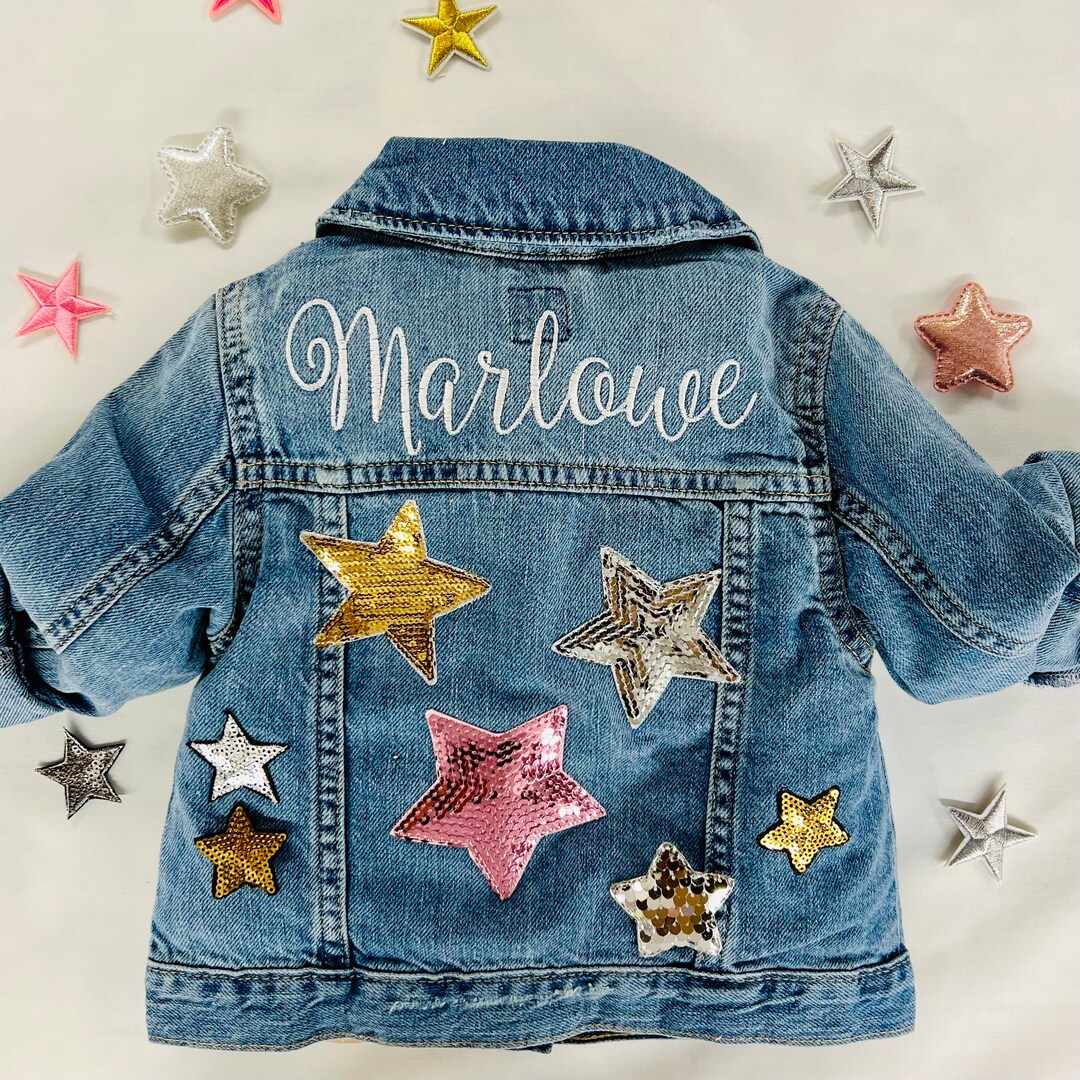 Star Spangled Girl Embroidered Name With a Multitude of Shiny Stars ...