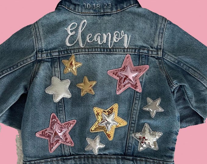 Star Spangled Girl Embroidered Name With a Multitude of Shiny Stars ...