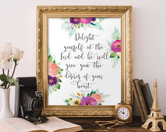Delight in the Lord - Etsy