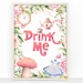 Alice in Wonderland Party Sign, Drink Me Printable Sign, Instant ...