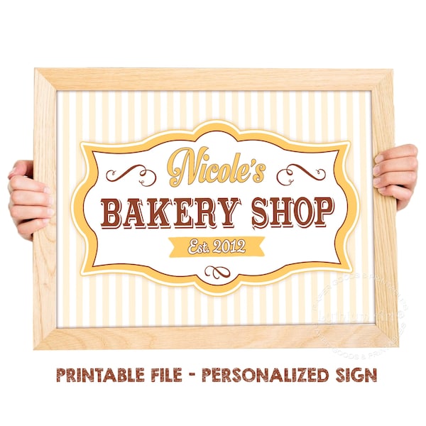 Personalized Vintage Bakery Sign - Etsy