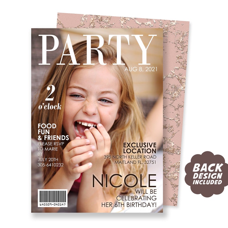 Personalised Vogue Magazine - Etsy