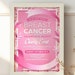 Breast Cancer Awareness Welcome Sign, Printable Pink Ribbon Poster for ...
