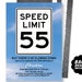 55th Birthday Invitation, Speed Limit 55, Adult Party Personalized and ...