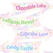 CANDYLAND Party Signs, Digital Files, Candyland Direction Arrows ...