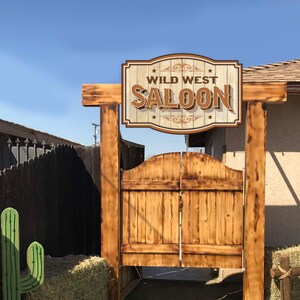 Printable Saloon Sign Perfect for Western Party Entrance, Cowboy Party ...