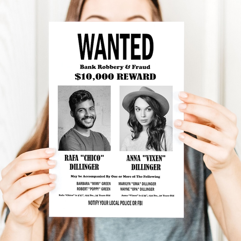Funny Wanted Posters - Etsy