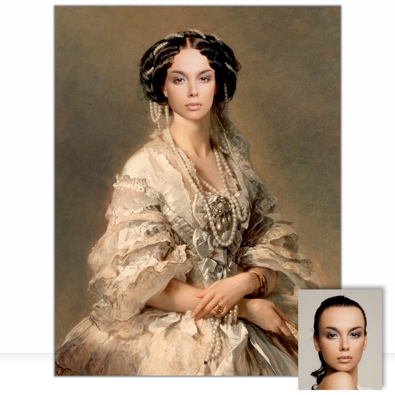 Personalized Victorian Style Portrait Digital Portrait From | Etsy