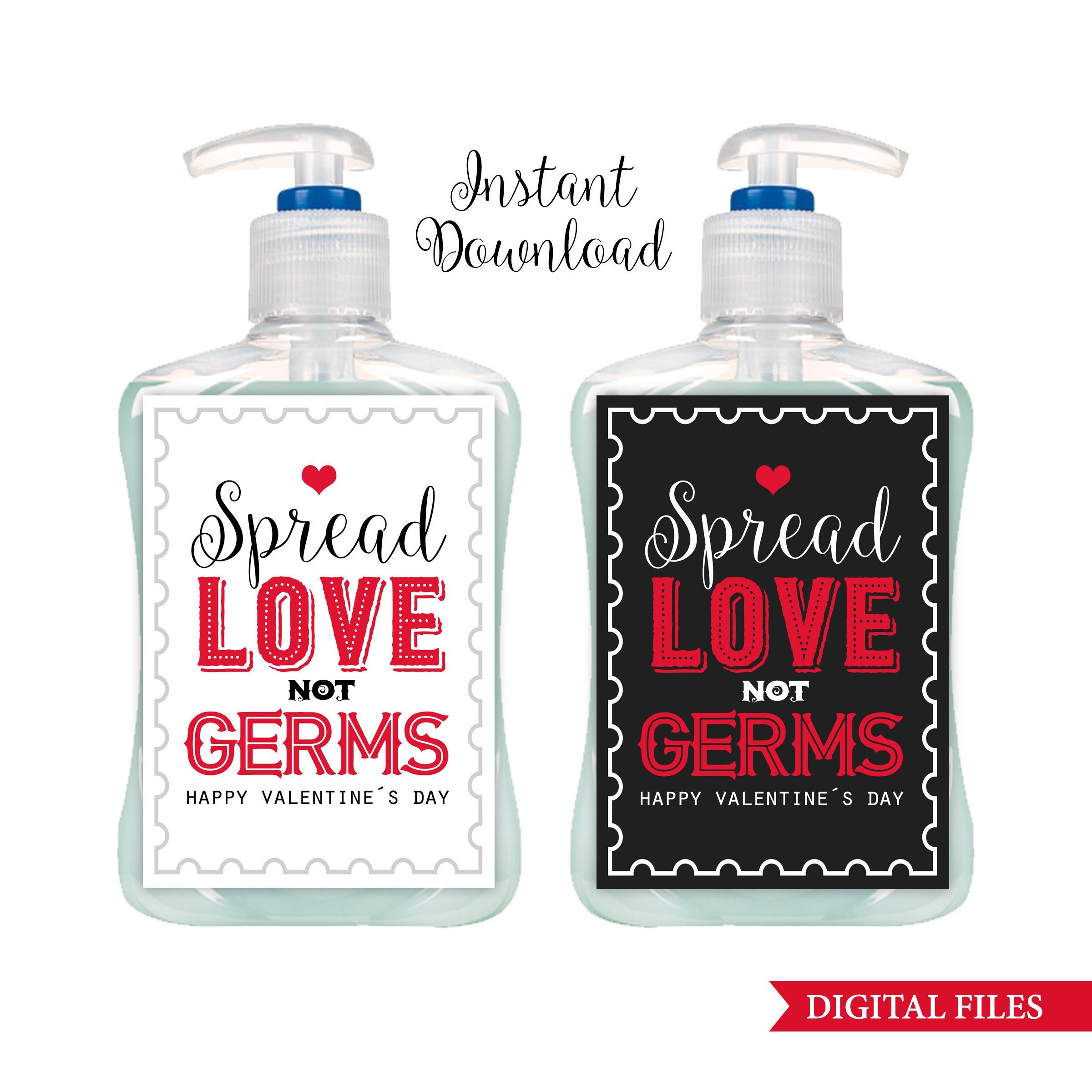 Valentine's Day Soap Label Gift INSTANT DOWNLOAD Gift | Etsy