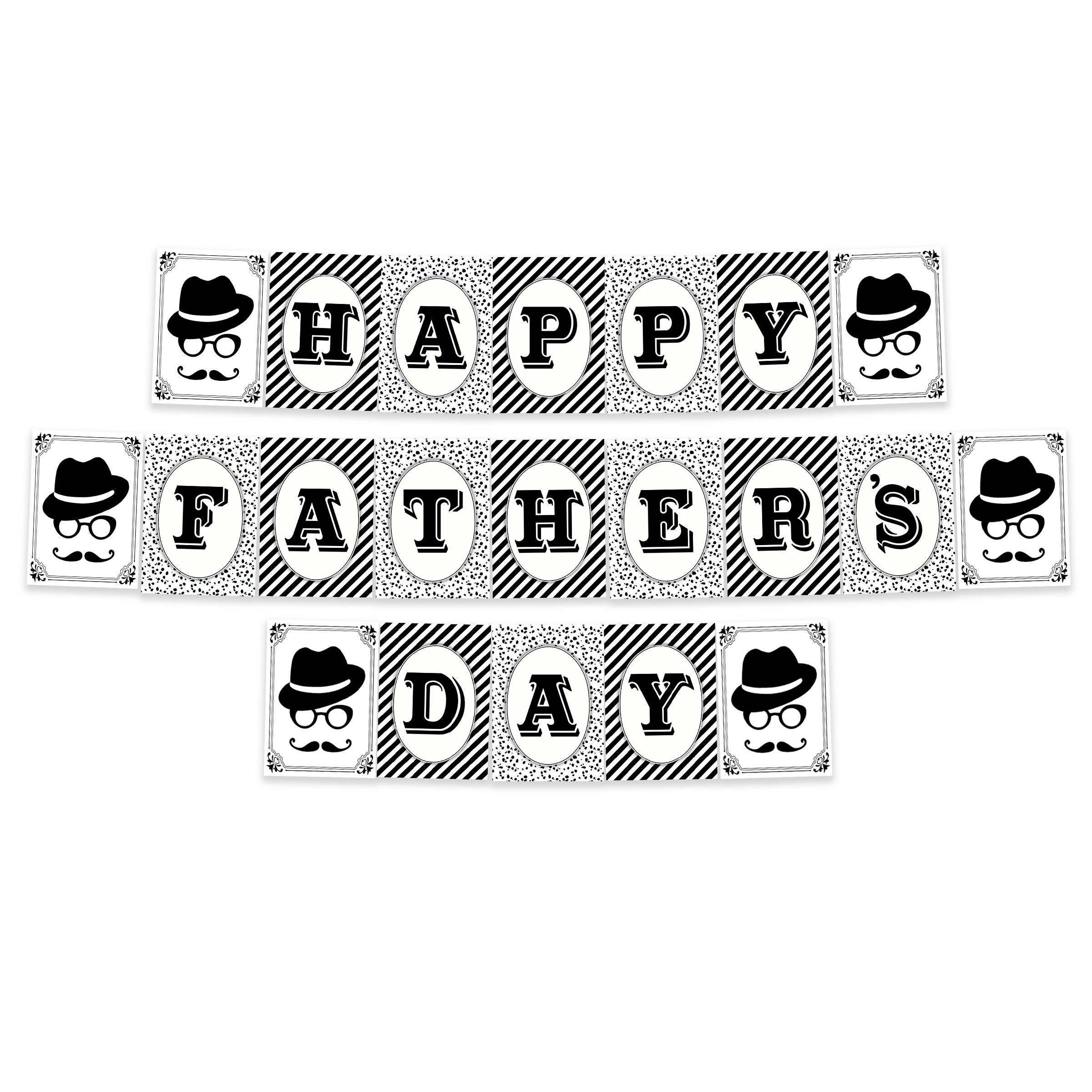 Fathers Day Banner Instant Download Printable Happy Fathers - Etsy España