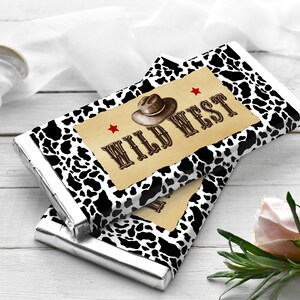 Western Candy Bar Wrappers, INSTANT DOWNLOAD, Cowboy Party Favors ...