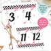 50s Sock Hop Table Numbers, Instant Download, Printable Table Numbers 1 ...