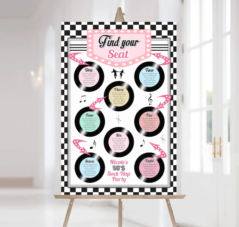 50's Classic Pink Car Cutout, 50s Sock Hop Stand up Prop, Instant ...