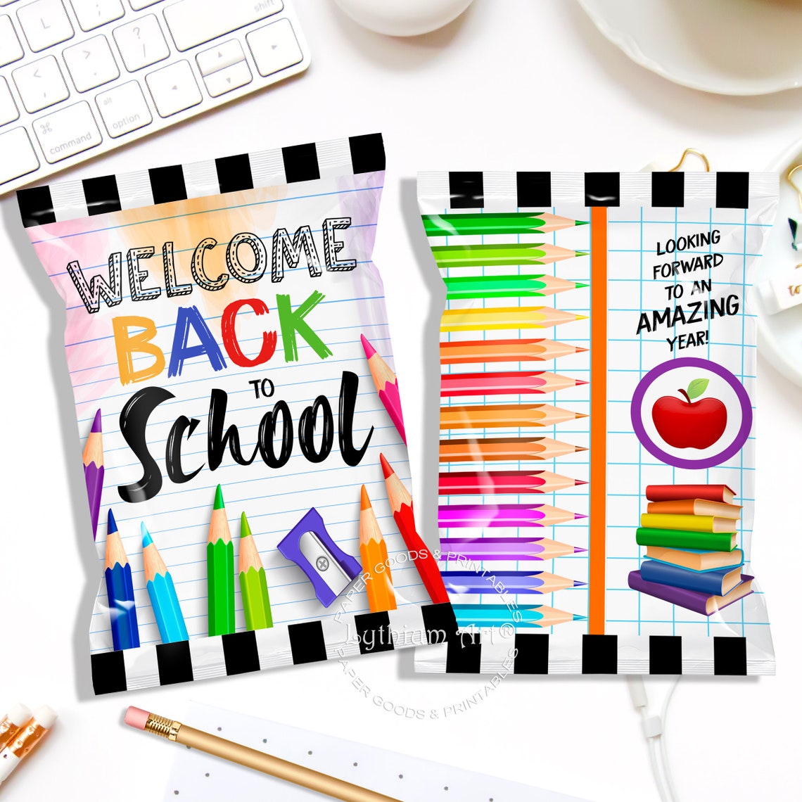Back to School Printable Chip Bag Instant Download School - Etsy