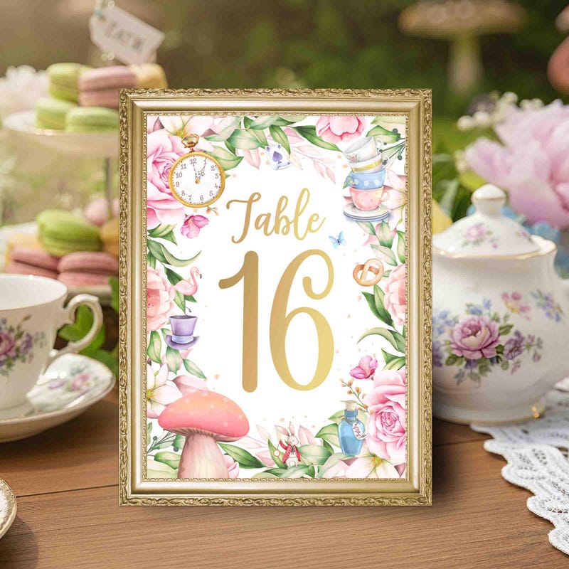 Wonderland Numbers - Etsy