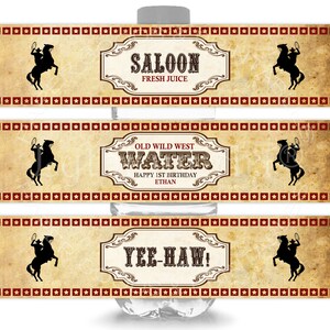 Western Party Food Tents, Instant Download, Cowboy Party Food Labels ...