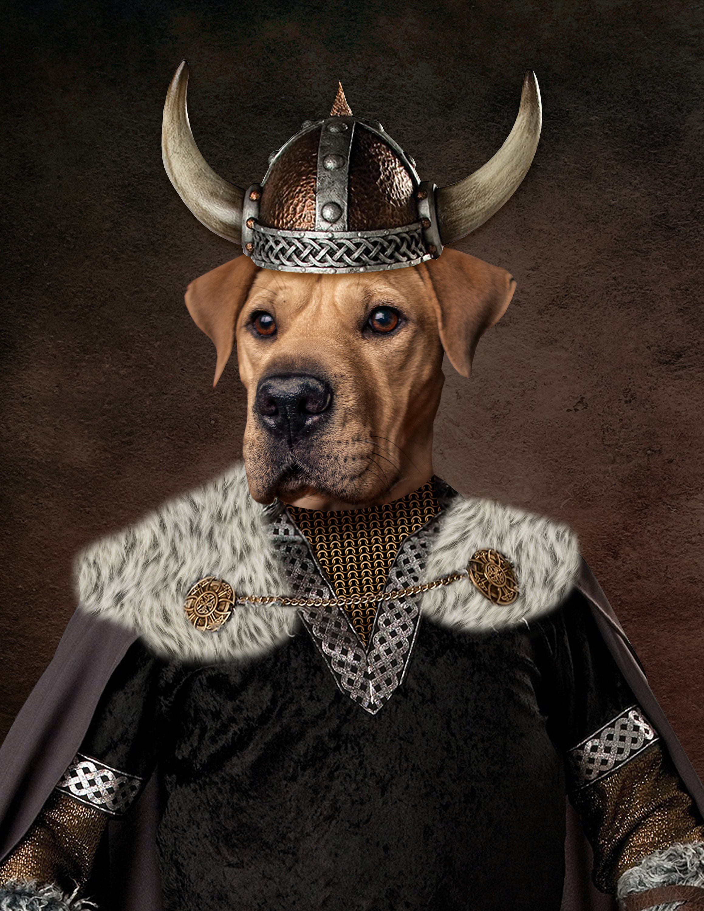 Custom Dog Portrait Personalized Viking Dog Portrait Digital - Etsy
