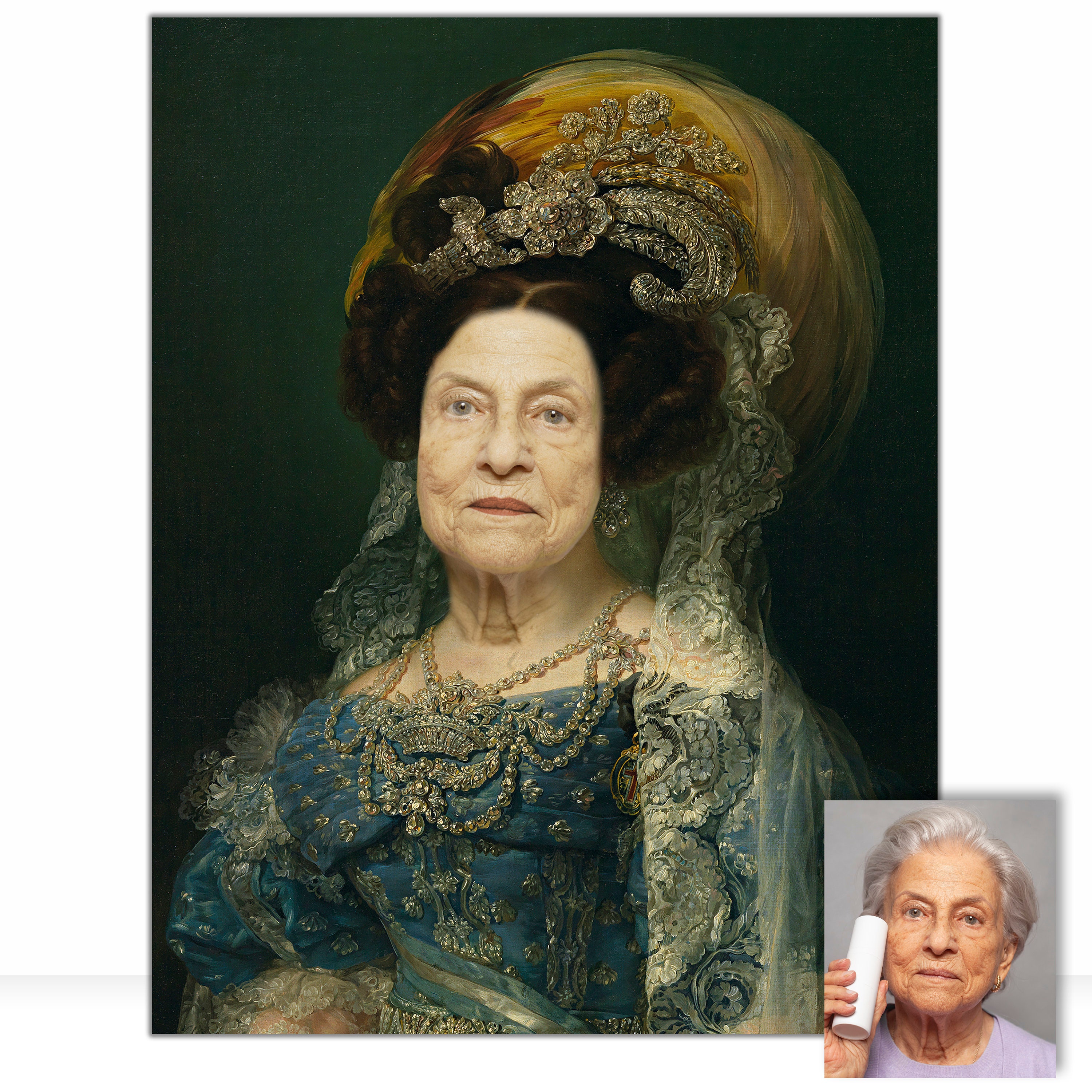 Custom Royal Portrait from Photo Digital Historical Portrait | Etsy