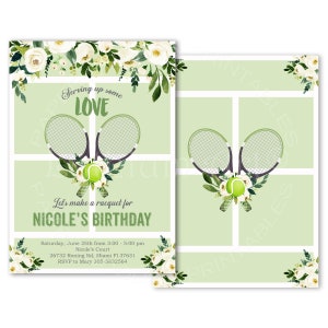 Tennis Welcome Sign, Printable Tennis Party Sign, Country Club Sign ...