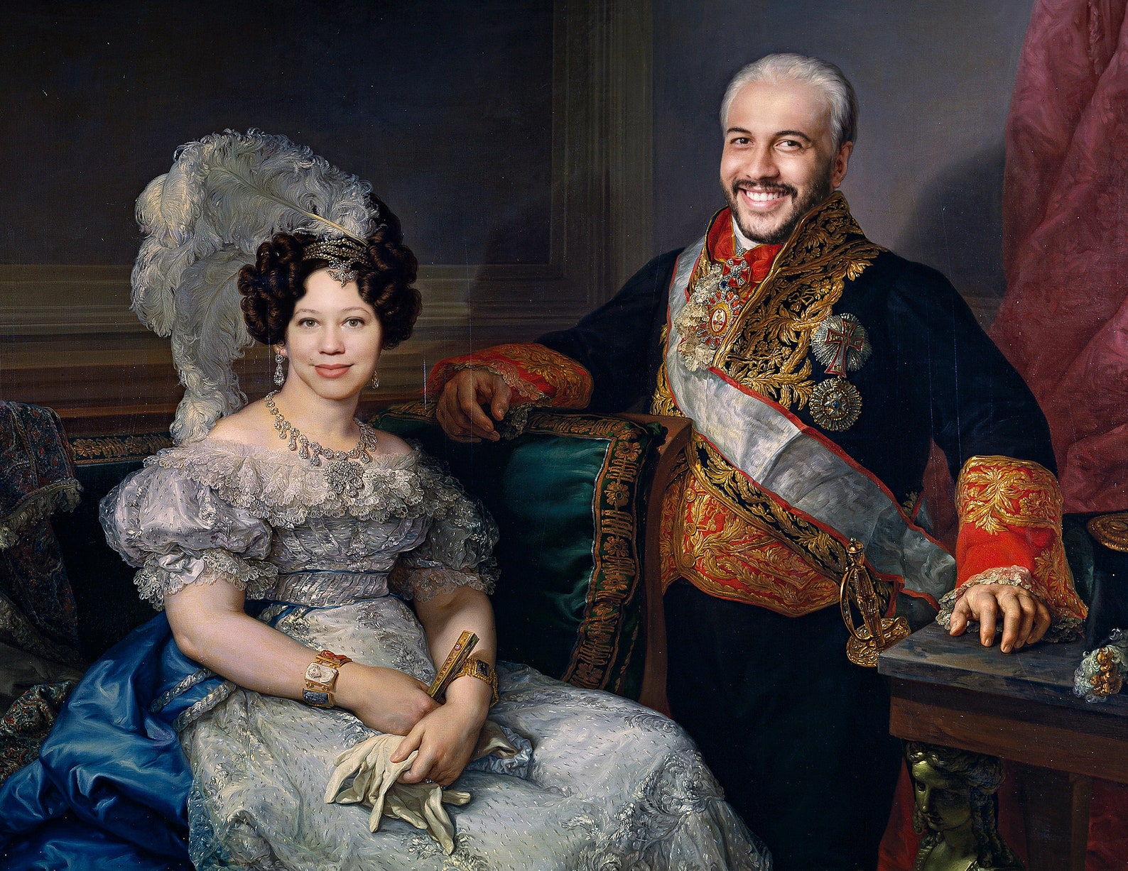 Custom Anniversary Gift Personalized Historical Portrait From | Etsy