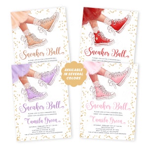 Sneaker Ball Welcome Sign, Printable Sneaker Birthday Party Poster ...