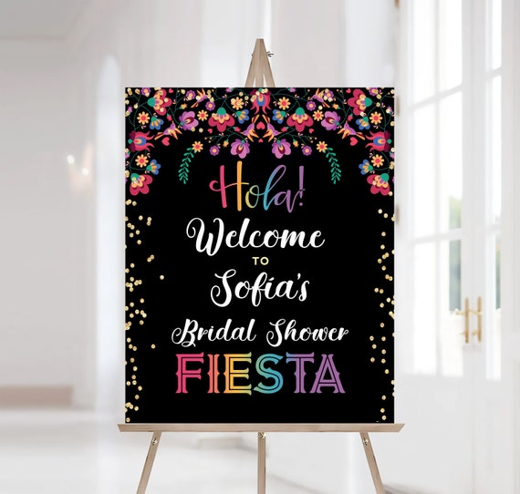 Fiesta Welcome Sign, Mexican Party Decor, Fiesta Party Sign, Any ...