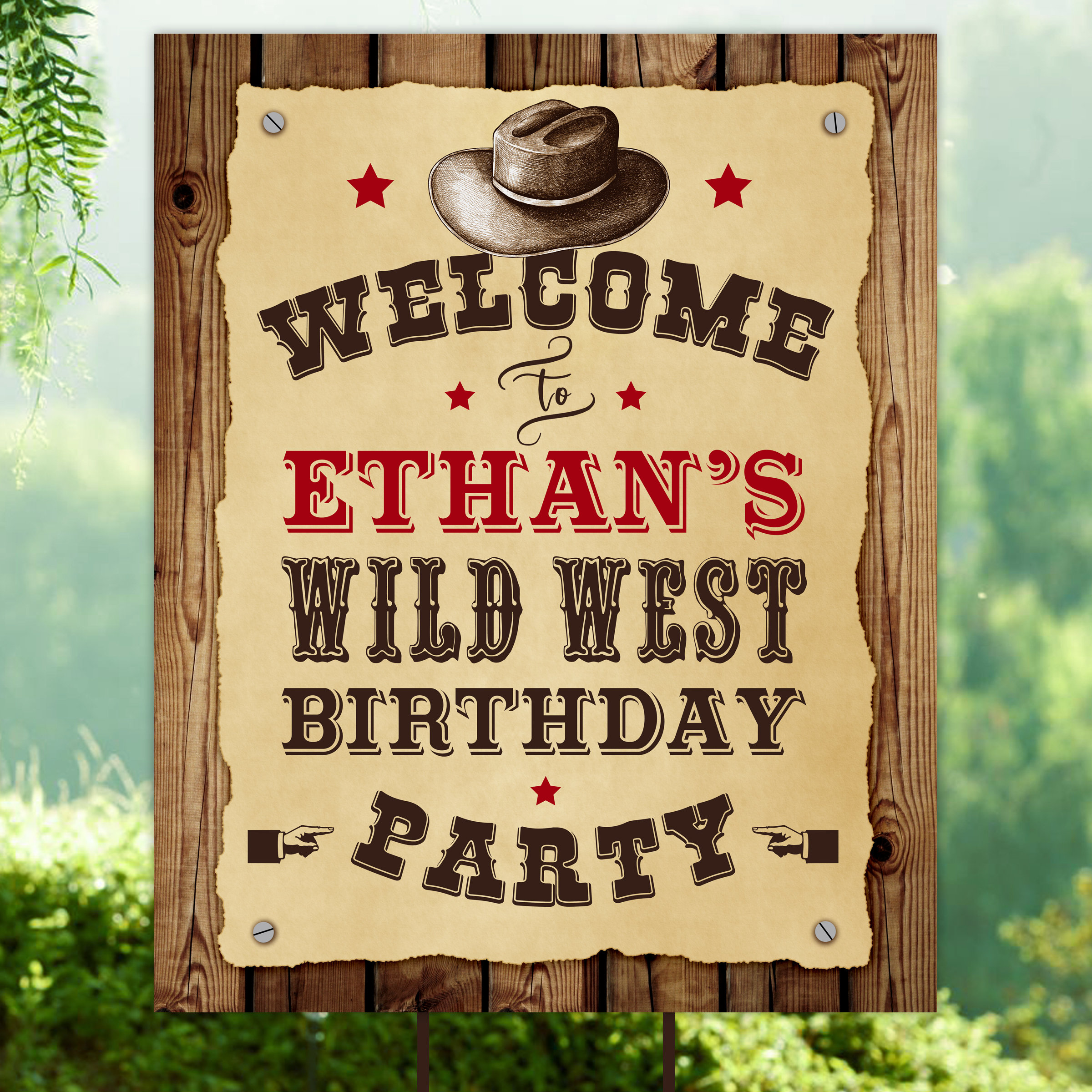 Western Party Printable Signs, Instant Download, Directional Signs ...