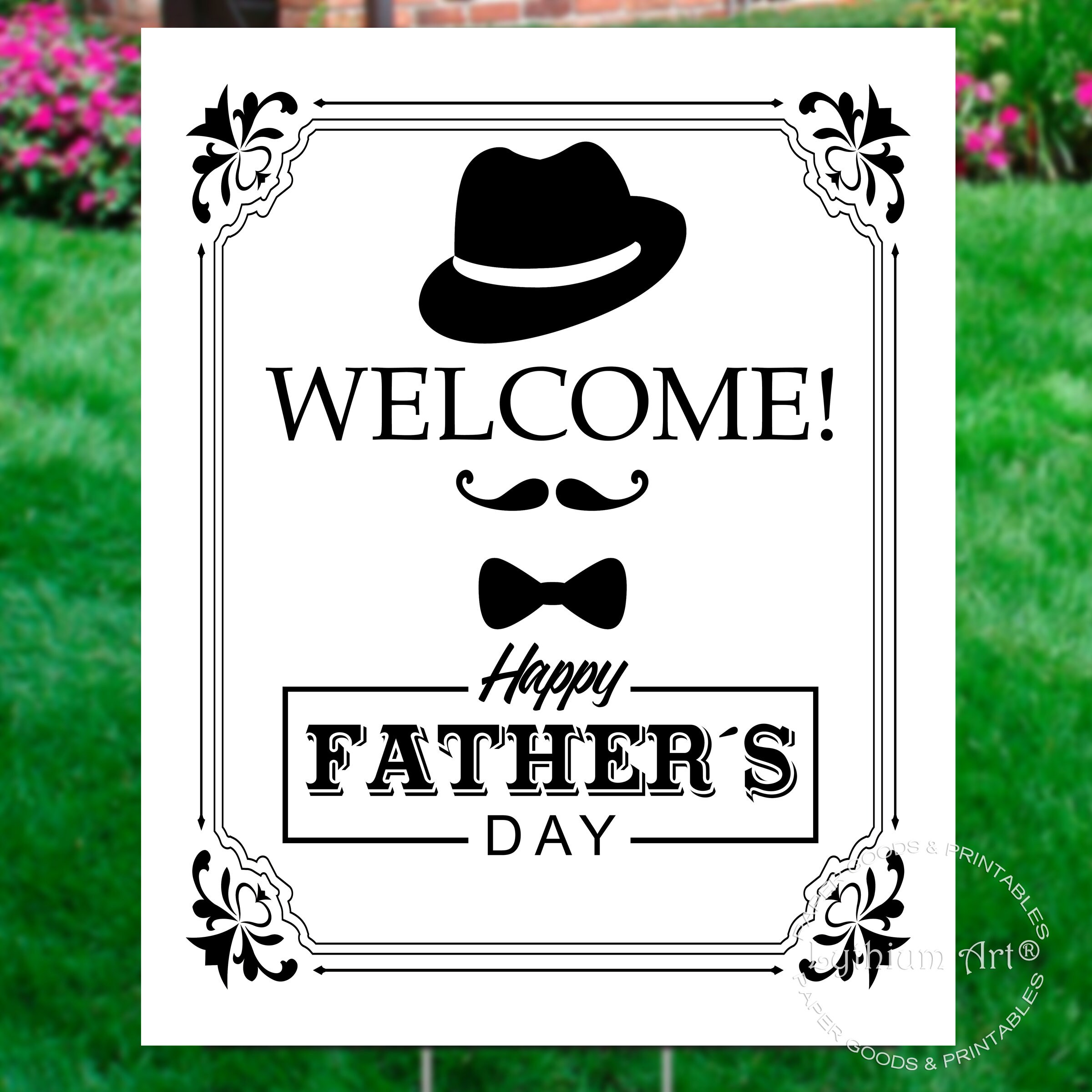 Father's Day Welcome Sign Digital File Instant Download - Etsy