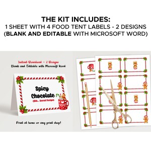 Hot Chocolate Bar Kit, Printable Hot Chocolate Bar Sign and Christmas ...