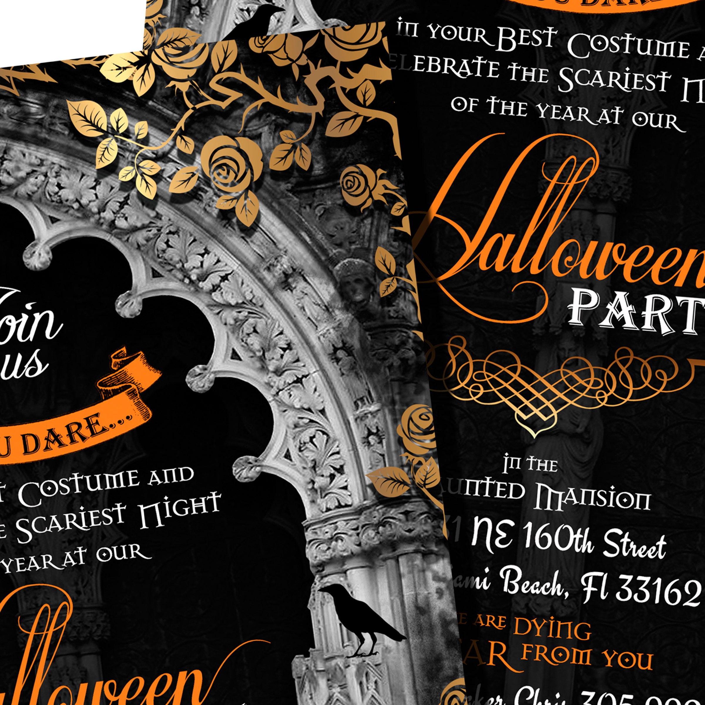 Halloween Invitation Printable Halloween Invitation - Etsy