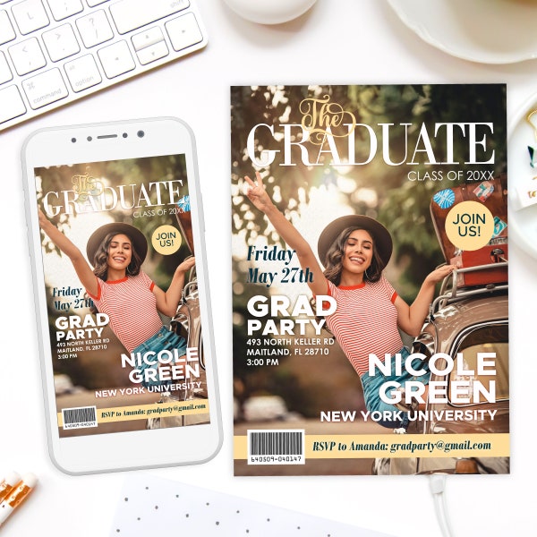 Magazine Invitation - Etsy