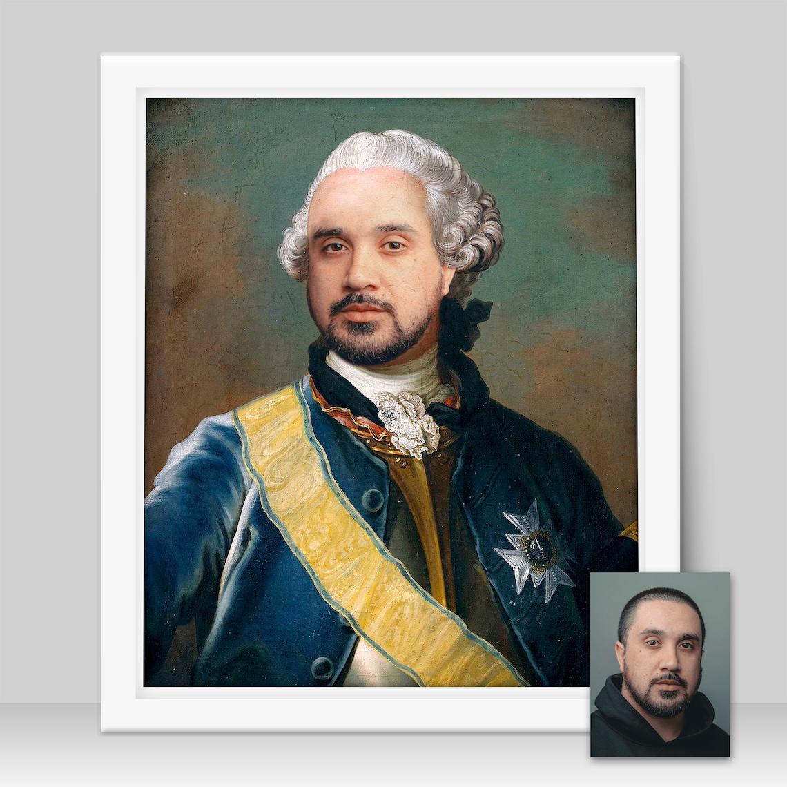 Digital Military Portrait for Him, German Kaiser Portrait, Custom ...