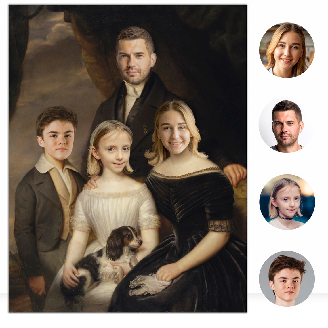Royal Family Portrait Custom King and Queen Portrait - Etsy