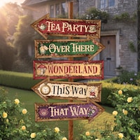Alice in Wonderland Signs This Way That Way Arrows Printable Signs Diy ...