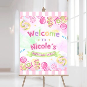 Candyland Photo Booth Frame, Candy Land Photo Prop Frame, Printable ...