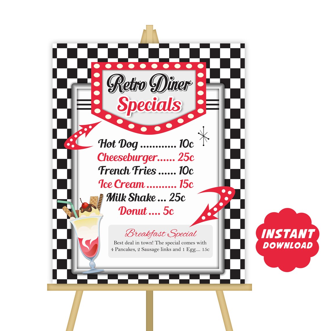 50s Sock Hop Party Decorations Printable Vinyl Records - Etsy