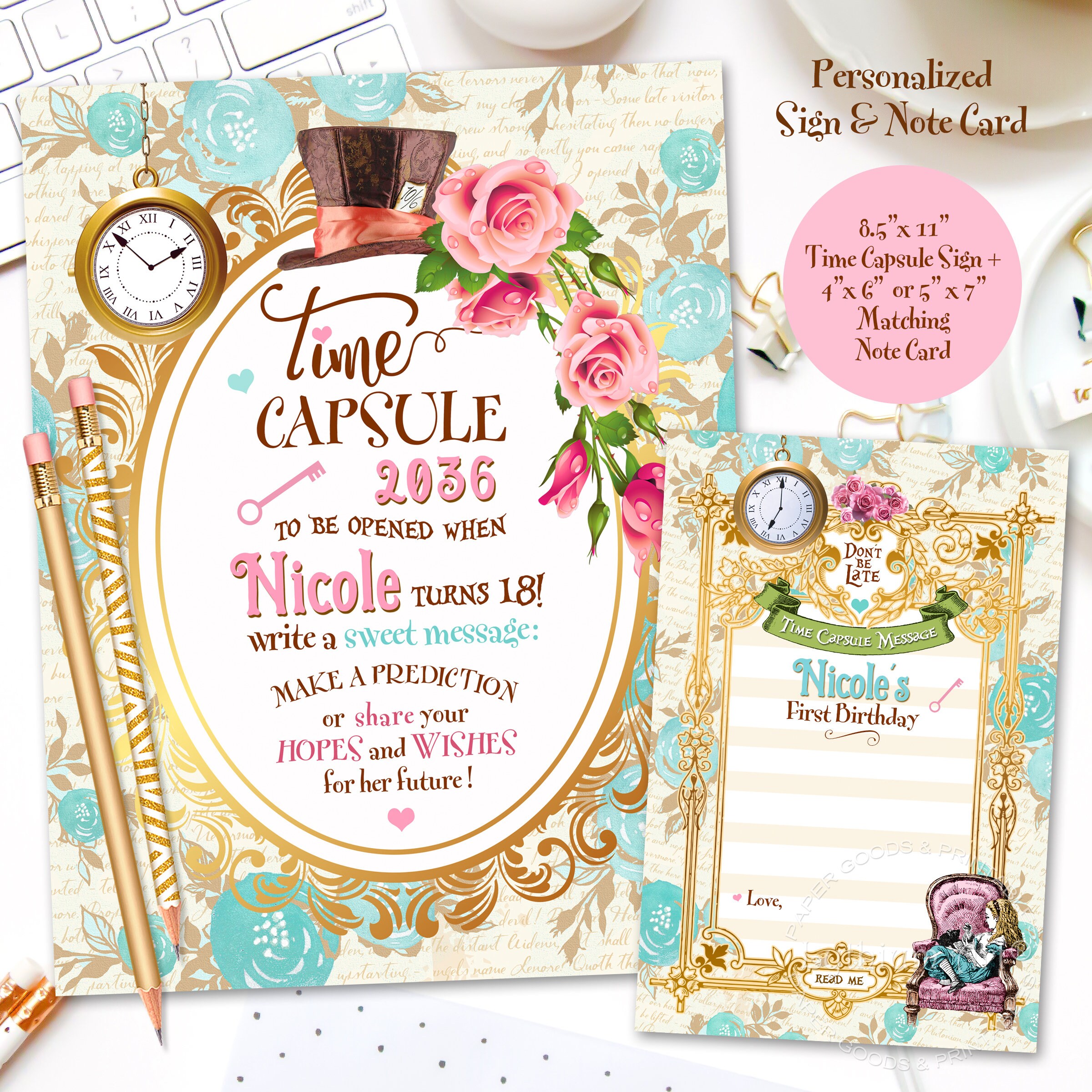 ALICE IN WONDERLAND Table Numbers Instant Download Printable - Etsy España