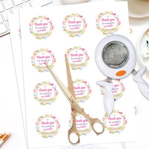 Candyland Round Labels, Instant Download, Printable Candyland Stickers ...