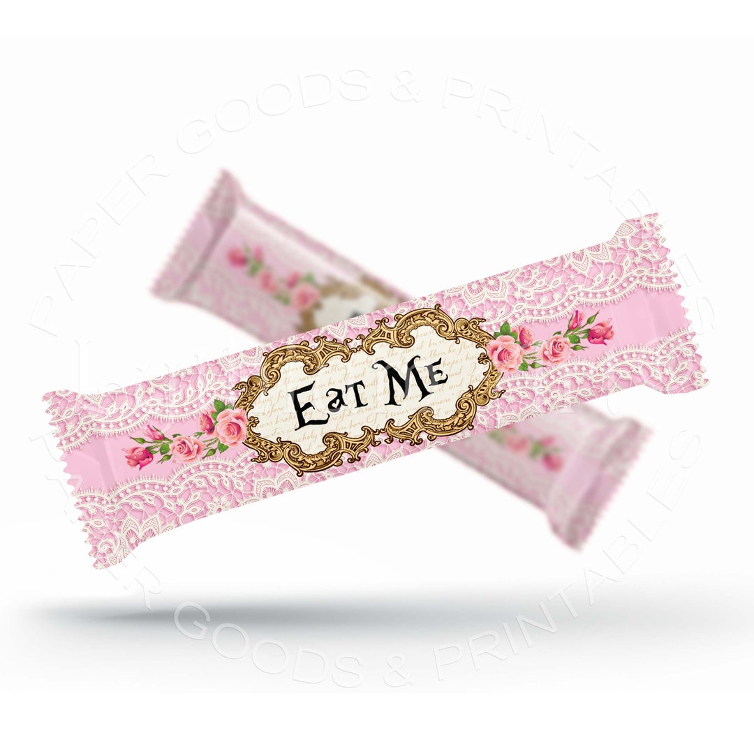Alice in Wonderland Airhead Wrappers, Instant Download, Printable Candy ...