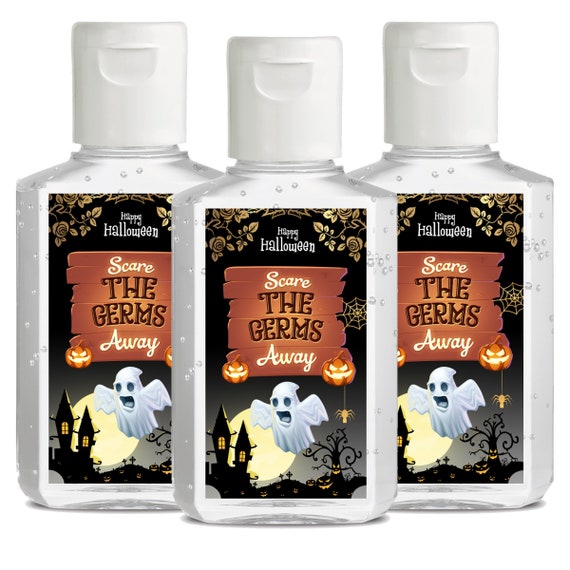 Halloween Hand Sanitizer Labels, Instant Download, Printable Sanitizer ...