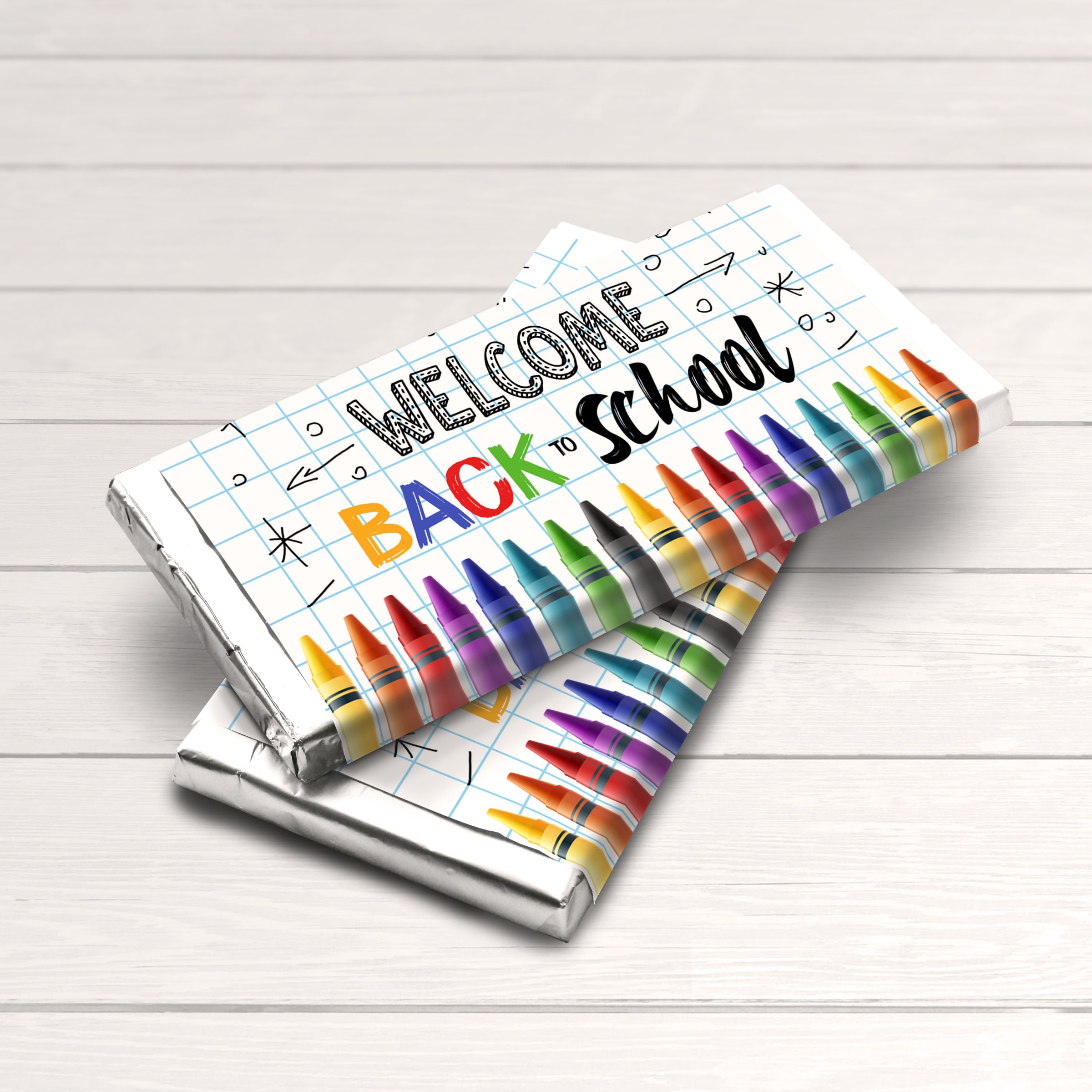 Back to School Candy Bar Wrappers, INSTANT DOWNLOAD, School Favors ...