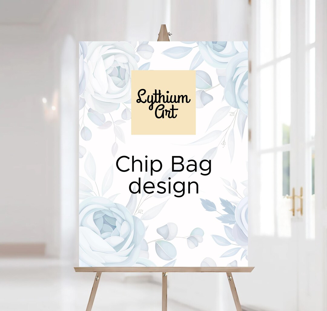 Chip Bag Design, Add Matching Chip Bag, Chip Bag Custom Design, Party ...