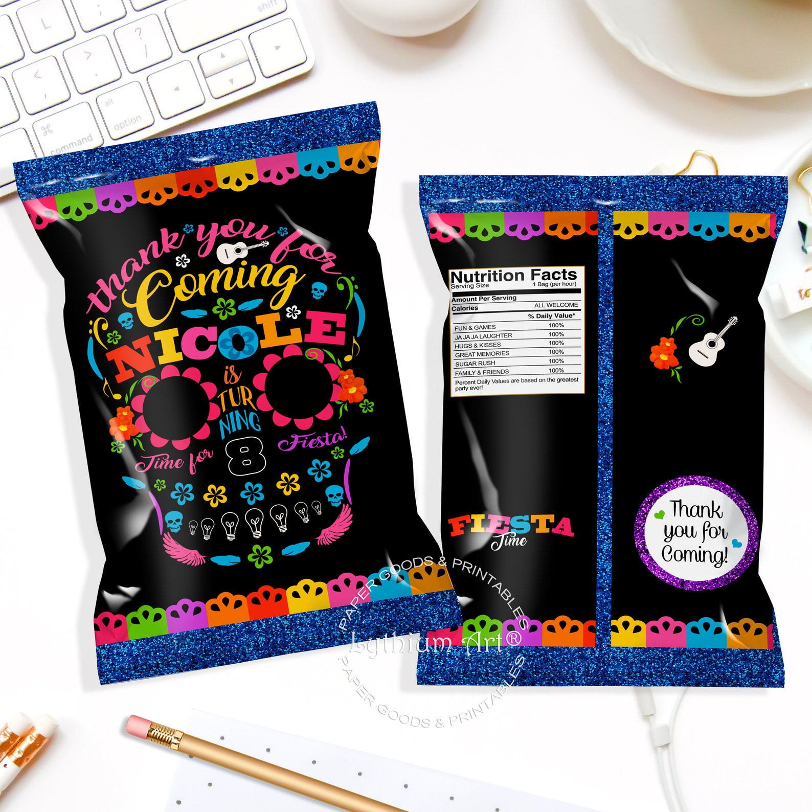 COCO Chip Bag Coco Party Favors Coco Printable Bag Coco | Etsy