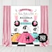 50s Sock Hop Party Backdrop Printable Banner Full Circle - Etsy