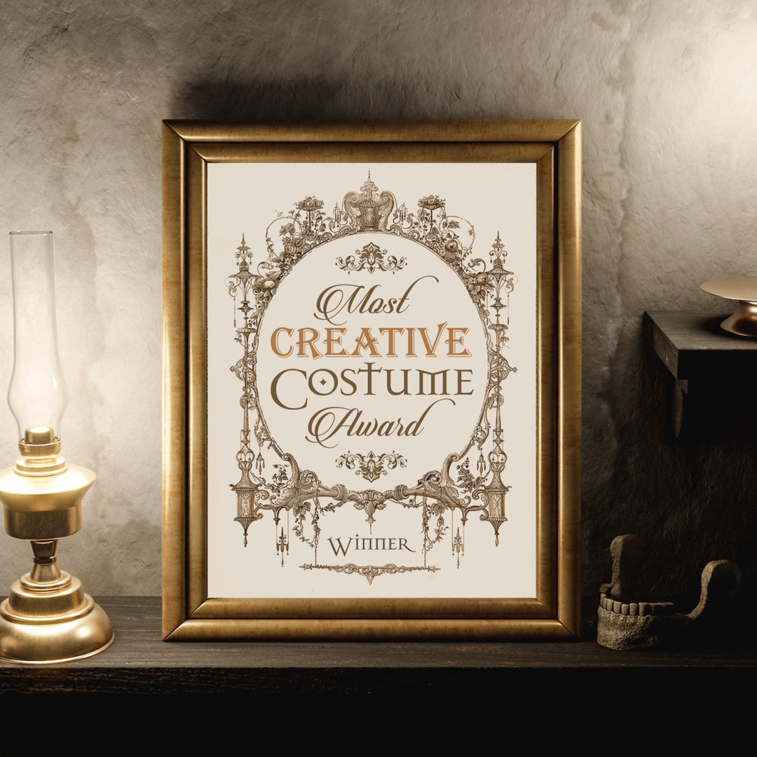 Halloween Costume Award Certificates, Halloween Bundle, Instant ...