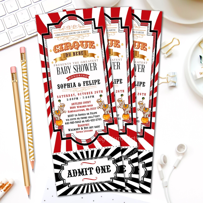 Circus Carnival Ready to Pop Printable Sign Instant Download Cirque Du ...