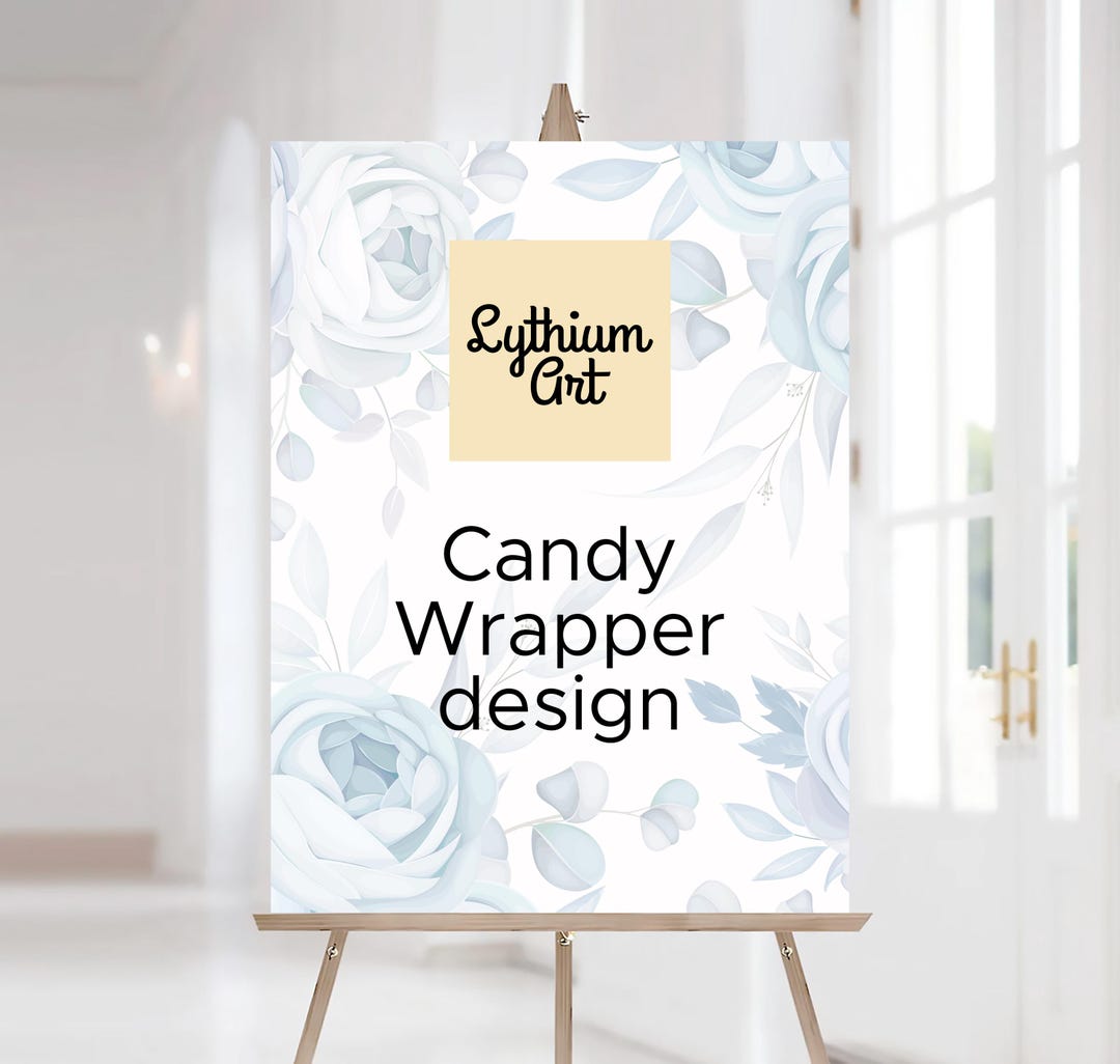 Candy Wrapper Design, Add Matching Candy Wrappers, Digital Candy ...