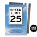 55th Birthday Evite, Speed Limit 55 Digital Invitation, Adult Party ...