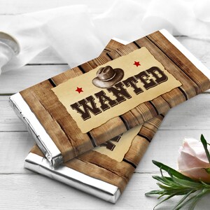 Western Candy Bar Wrappers, INSTANT DOWNLOAD, Cowboy Party Favors ...