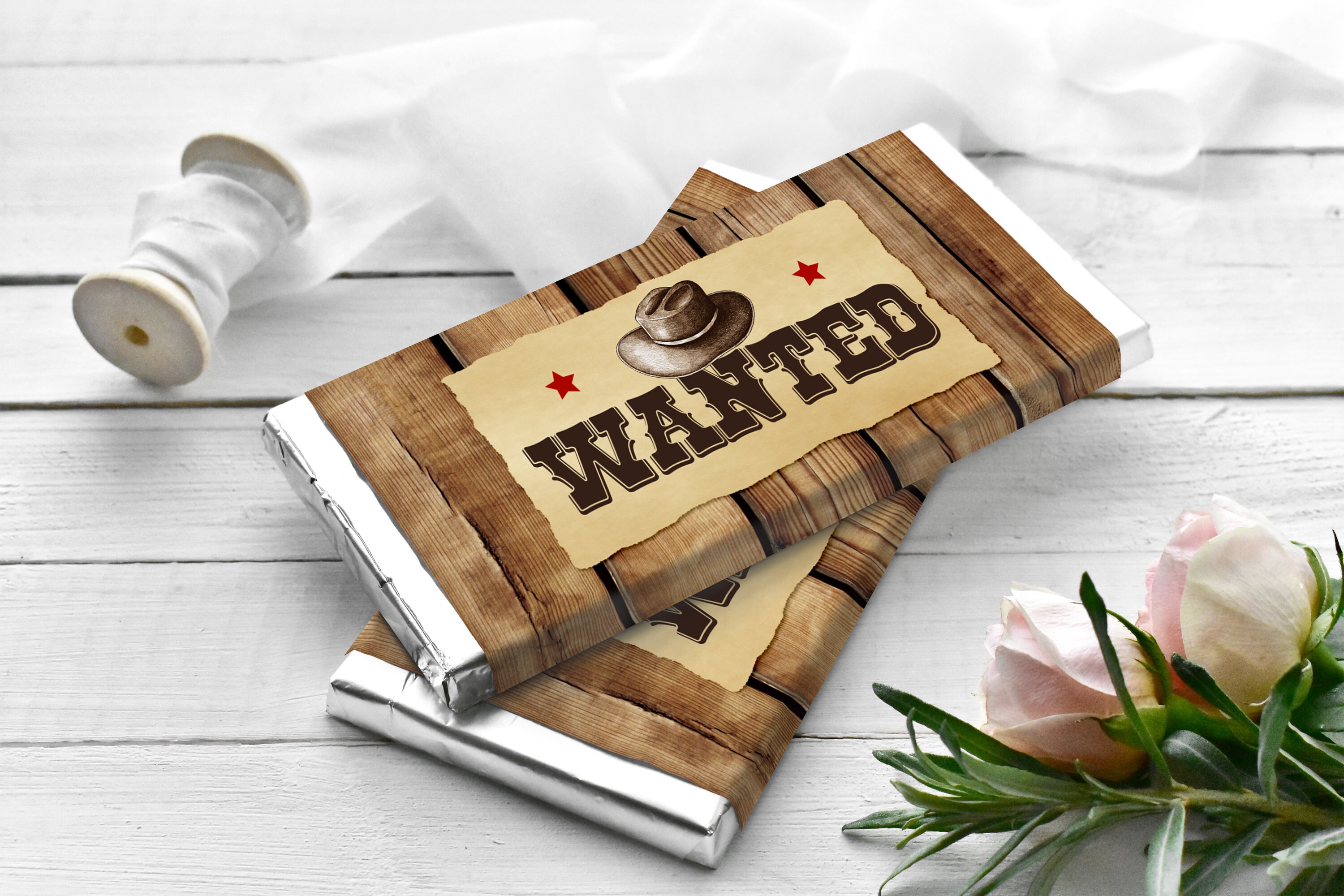 Western Candy Bar Wrappers, INSTANT DOWNLOAD, Cowboy Party Favors ...